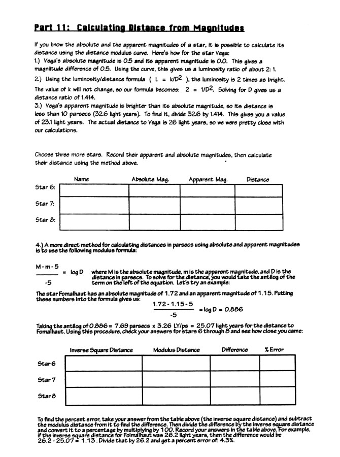 The Distance Modulus Method | The Spaced-Out Classroom